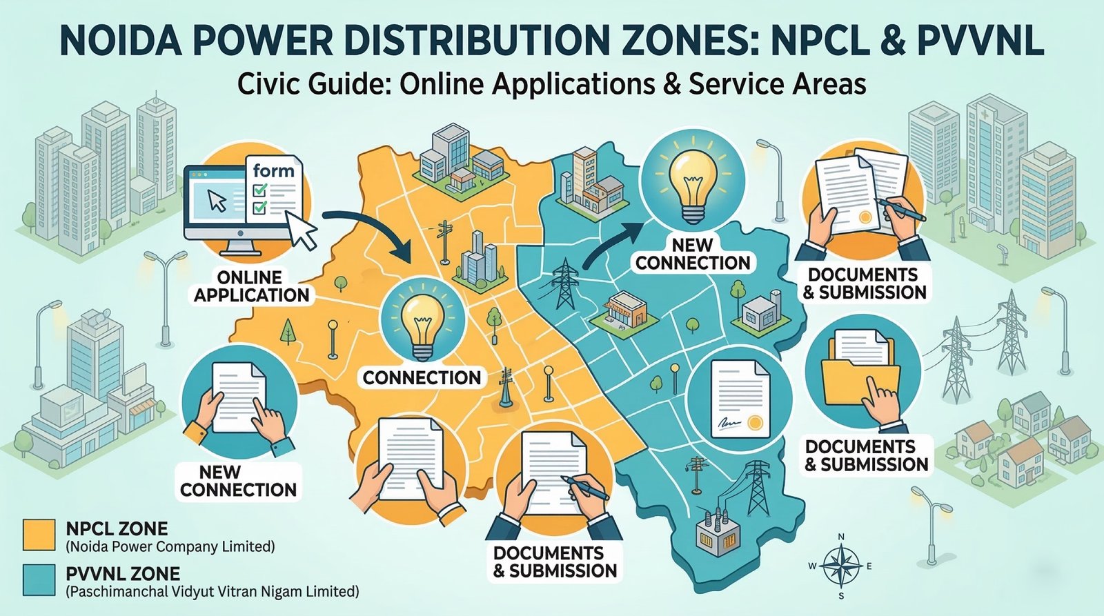 Noida Electricity Connection Guide: NPCL vs. PVVNL & How to Apply ...